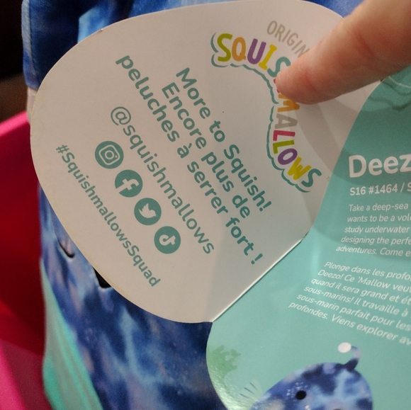 Squishmallows | Toys | Squishmallow 8 Deezo Lantern Angler Fish Blue ...